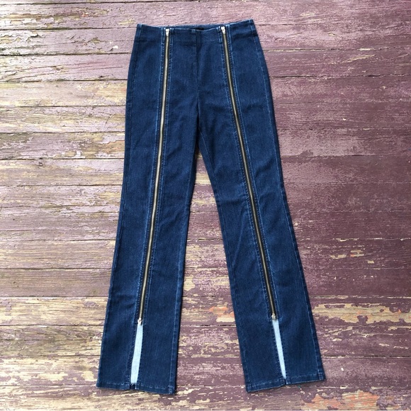 Cape Clique | Jeans | Cape Clique High Waisted Flare Jeans Zip Leg Dark ...